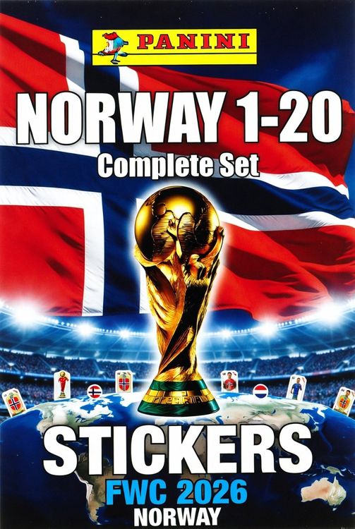 NOR 1 - 20 Complete Set Panini FWC 2026 🇳🇴⚽️ (Gebraucht) in Langenthal ...