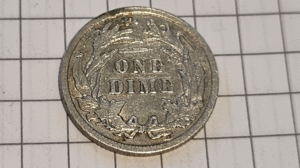 Pièce de 10 cents US Barber Dime de 1916 rare! silver (D'occasion) à ...