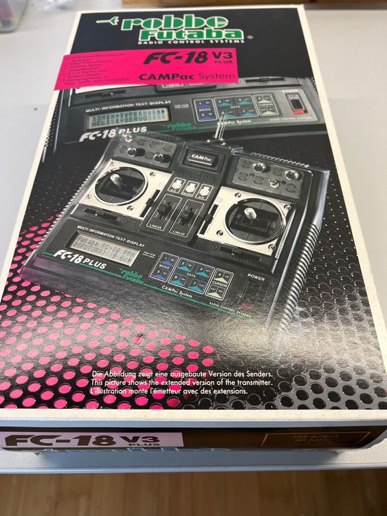 Futaba FC-18 V3.1 Fernsteuerung 40 MHZ, kompl.mit Senderpult (Gebraucht ...