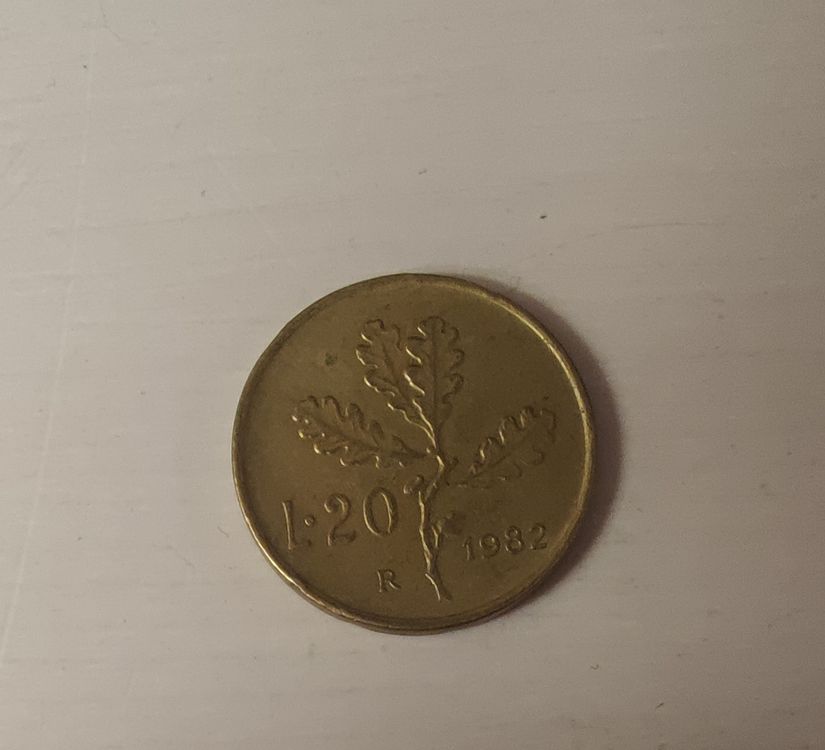 20 Italienische Lire 1982 Münze, Italien, selten (Gebraucht) in Winterthur für CHF 12 – mit ...