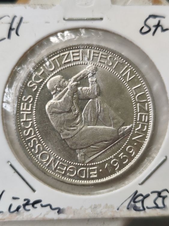 schützentaler Silber Luzern 1939 (Gebraucht) in minusio für CHF 35 – mit Lieferung auf Ricardo ...