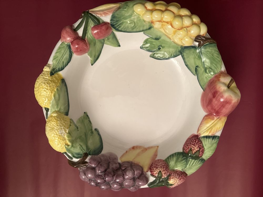 Vintage Fussschale aus Keramik Obst-Dekor (Gebraucht) in Bern für CHF ...