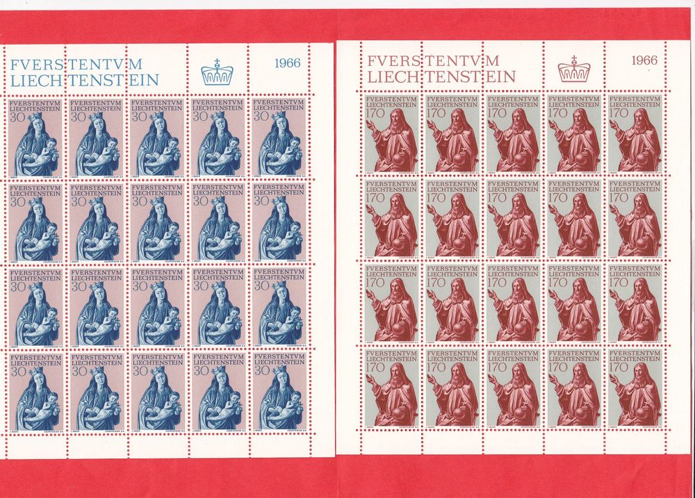 1966-1992 LOT 18 Stück Kleinbögen **Postfrisch Lichtenstein | Kaufen auf Ricardo