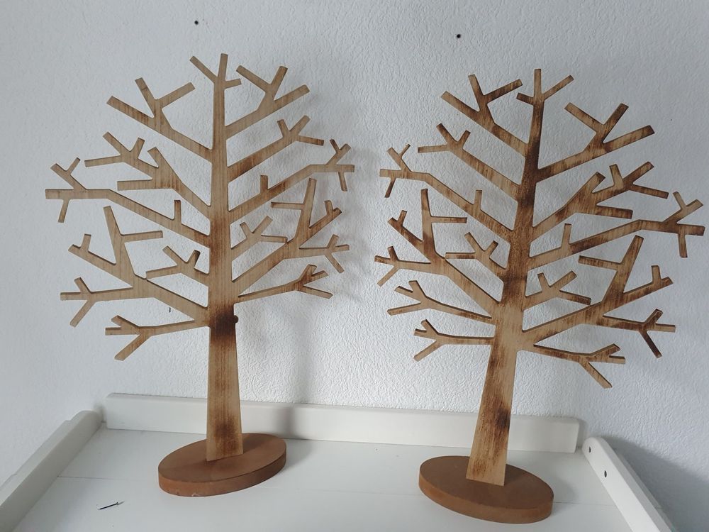 2 Deko Bäume aus Holz | Kaufen auf Ricardo