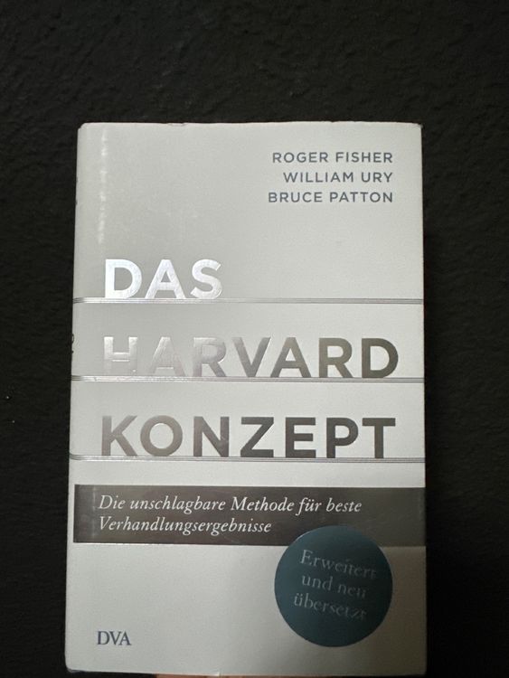 Das Harvard Konzept - Roger Fisher (Gebraucht) in Schönenbuch für CHF ...