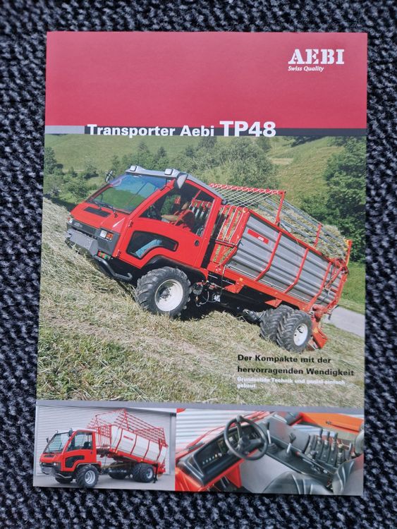 Original Prospekt Aebi Transporter TP48 (Gebraucht) in Dürnten für CHF 33 – mit Lieferung auf ...