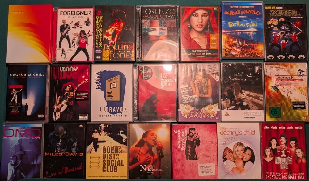 42 Musik-DVDs & Blu-Rays – Pop, Rock & Dance – Top Sammlung! (Gebraucht ...