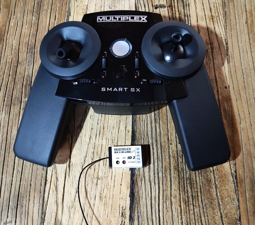 Fernsteuerung Multiplex Smart SX Mode 2+4 mit Empfänger RX-5 (Neu ...