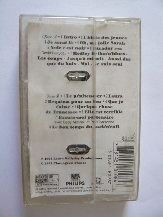 CASSETTE AUDIO JOHNNY HALLYDAY PARC DES PRINCES 1993 | Kaufen auf Ricardo