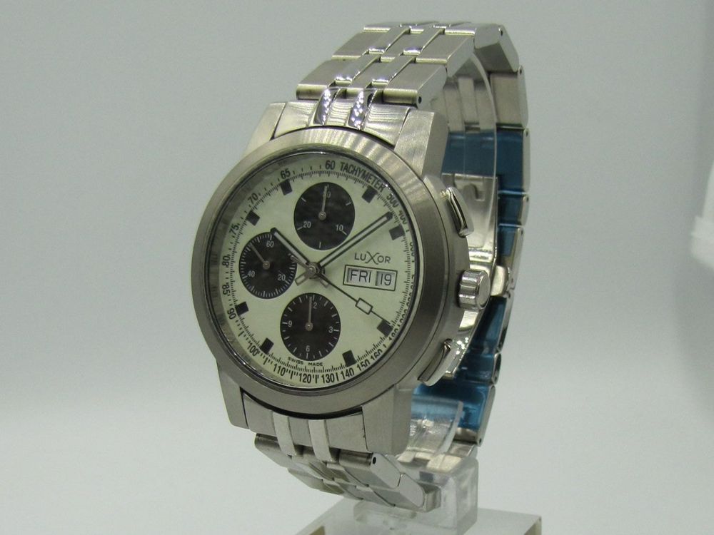 LUXOR, Chronograph ETA 7750 mit Leuchtzifferblatt. NOS, SM (Neu (gemäss ...