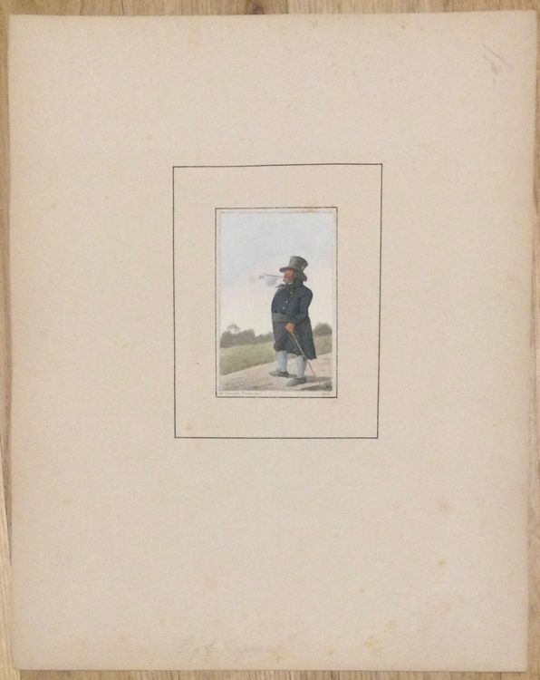 Emanuel JENNER (1756-1813) Aquarell mit eine Man | Kaufen auf Ricardo
