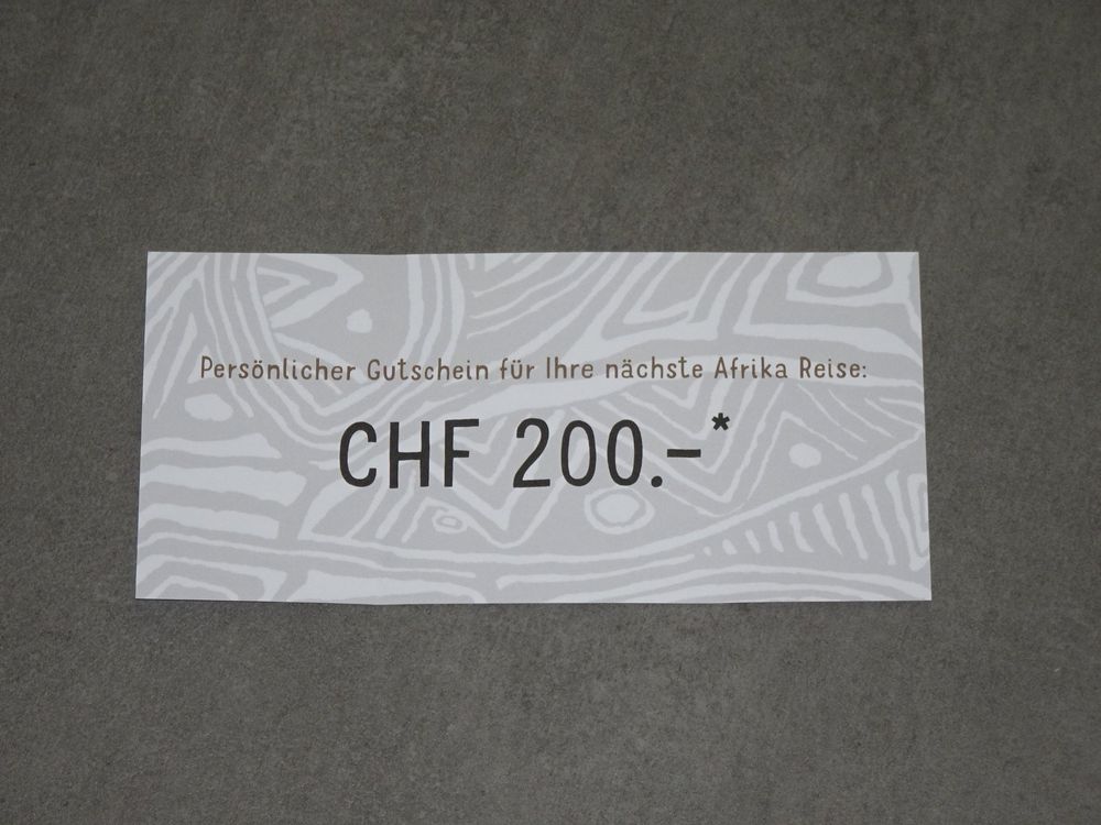 Gutschein CHF 200.-- von Private Safaris Kuoni Specialist (Neu (gemäss Beschreibung)) in ...