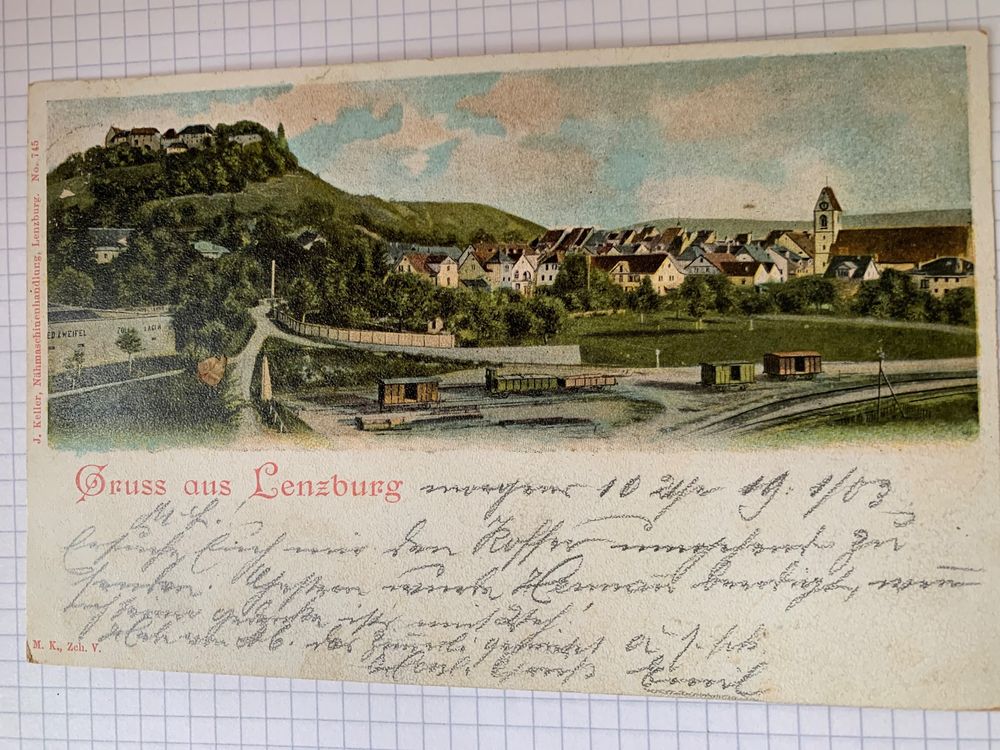 Gruss aus Lenzburg, 1903 | Kaufen auf Ricardo