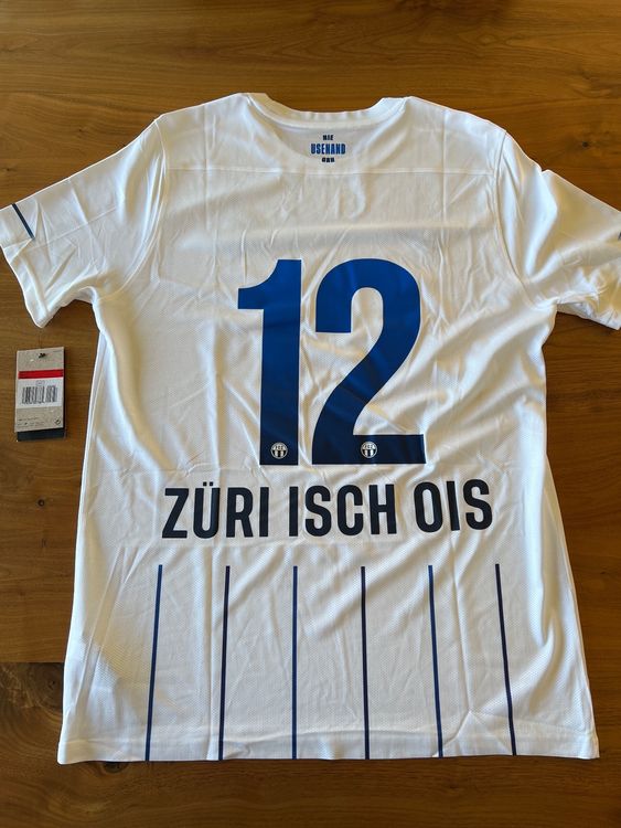 FC Zürich Heimtrikot 22/23 mit Aufdruck „ZÜRI ISCH OIS“ (Gebraucht) in ...