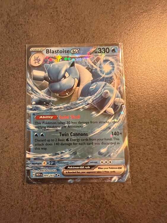 Pokemon 151 EN - Blastoise ex 009 / 165 (Nuovo (secondo la descrizione ...
