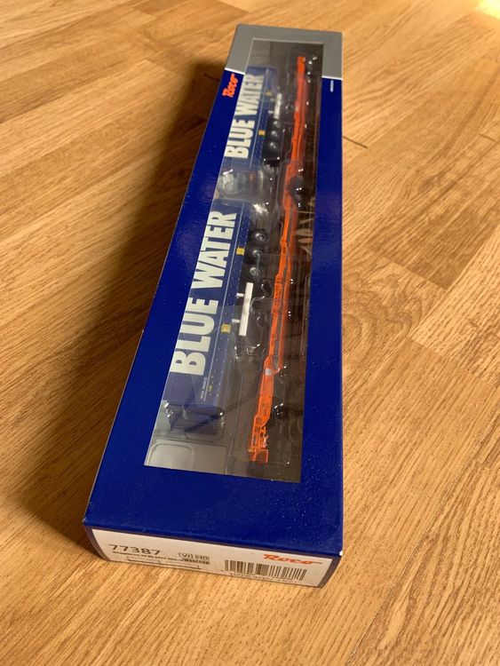 Roco 77387 Doppeltaschenwagen Blue Water NEU (Neu (gemäss Beschreibung ...