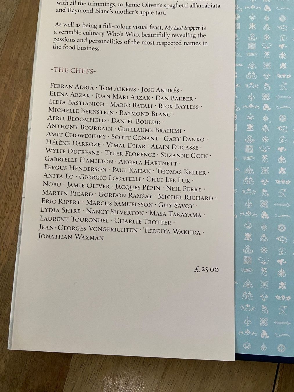 My Last Supper englische Sprache neu 50 Chefs final meal (Neu (gemäss ...