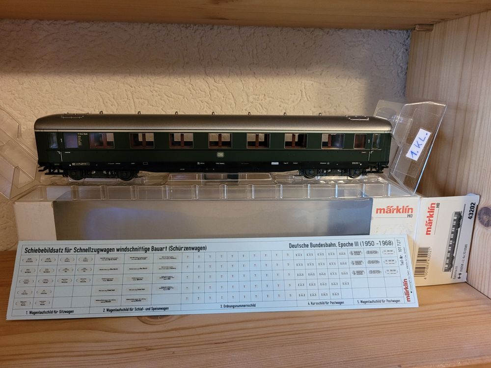 Märklin H0 43202 - Schürzenwagen - DB OVP NEU (Rarität) (Gebraucht) in ...