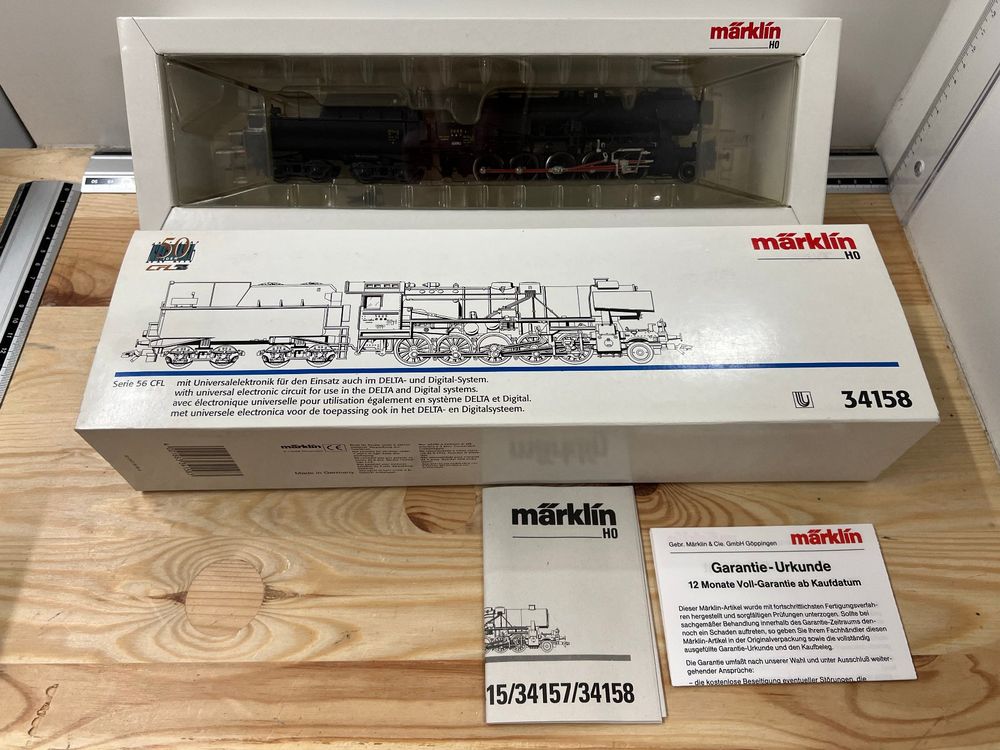 Märklin HO 34158 Dampflokomotive BR 56 der CFL Digital (Gebraucht) in ...