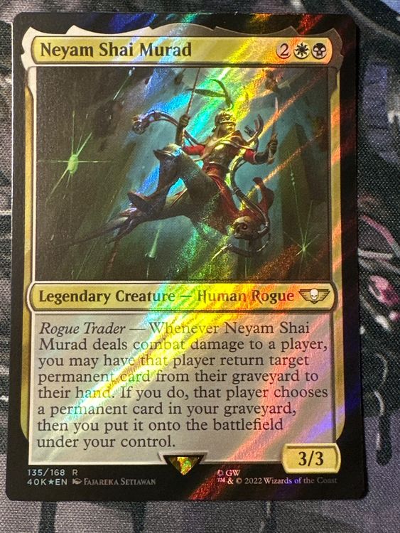 Neyam Shai Murad SURGE FOIL Warhammer 40k Mtg (Neu (gemäss Beschreibung ...