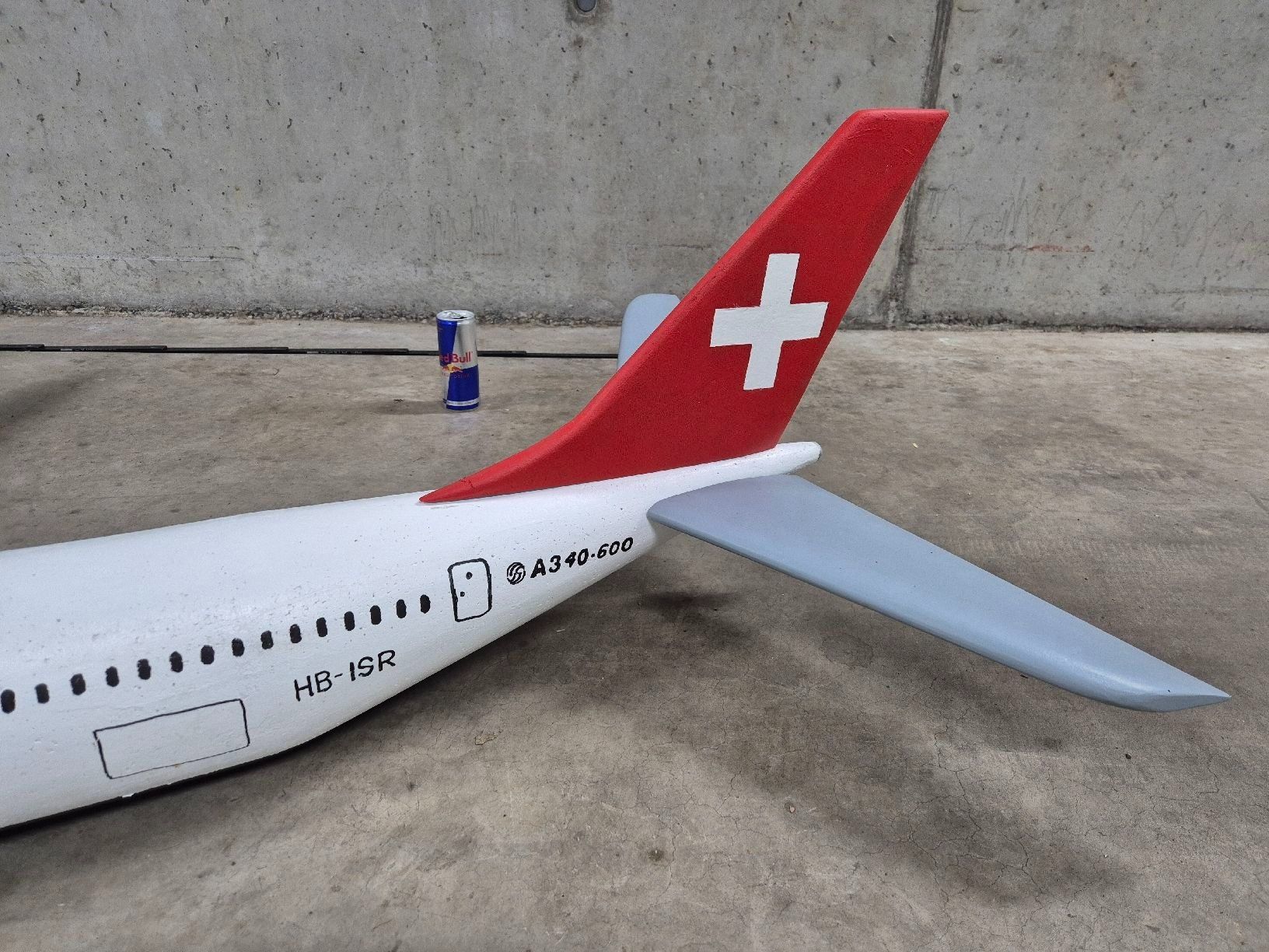 Swissair A340-600 Modellflugzeug, HB-ISR, (216cm) (Gebraucht) in ...