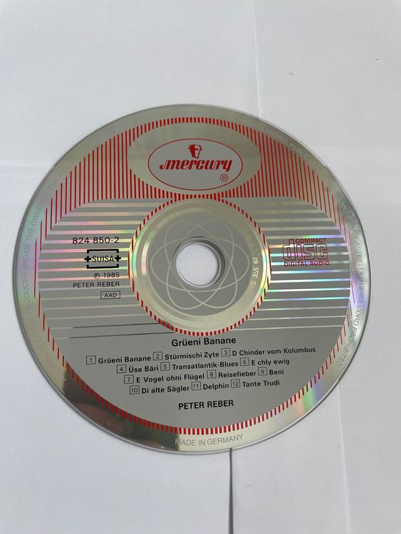 Peter Reber - Grüeni Banane CD - Hit-Sammlig Top Zuestand (Gebraucht ...