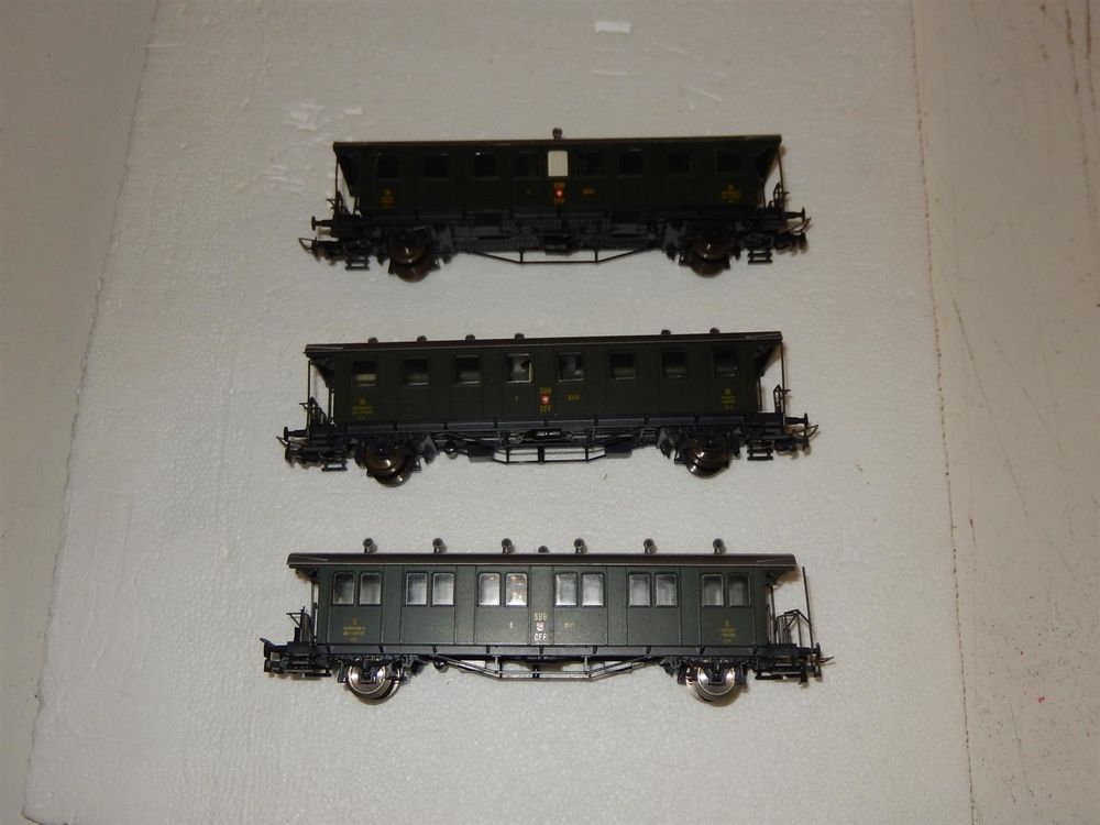 Y172 Liliput H0. 3x SBB Oldtimer Wagen (Gebraucht) in Schellenberg für ...