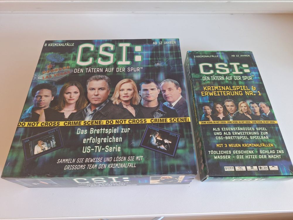 CSI: Den Tätern auf der Spur, Grundspiel + Erweiterung! | Kaufen auf ...