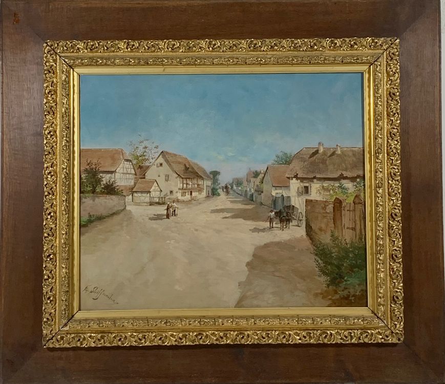 Europäische Schule Antikes Gemälde unleserlich Signiert | Kaufen auf Ricardo