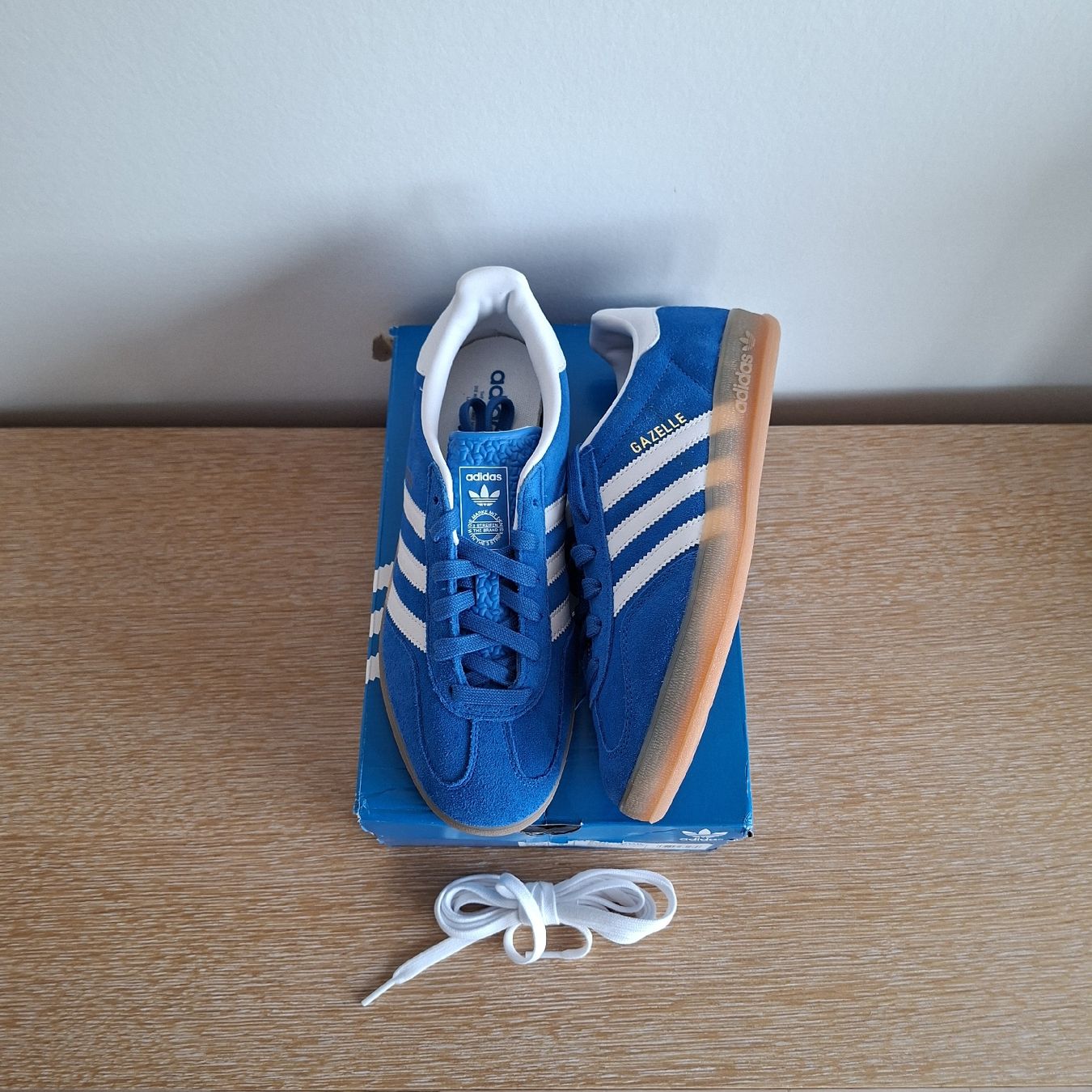 Adidas Gazelle Indoor Bird Blue Cloud White (Neuf avec emballage d ...