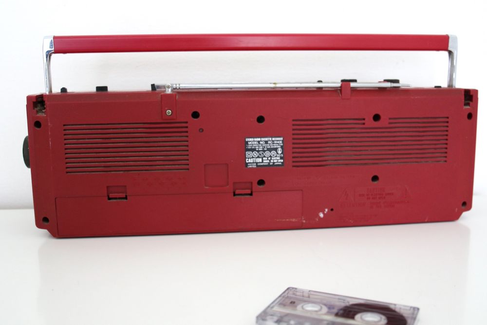 1980s Rare JVC Boombox Stereo Radio Cassette Recorder in Red | Kaufen ...