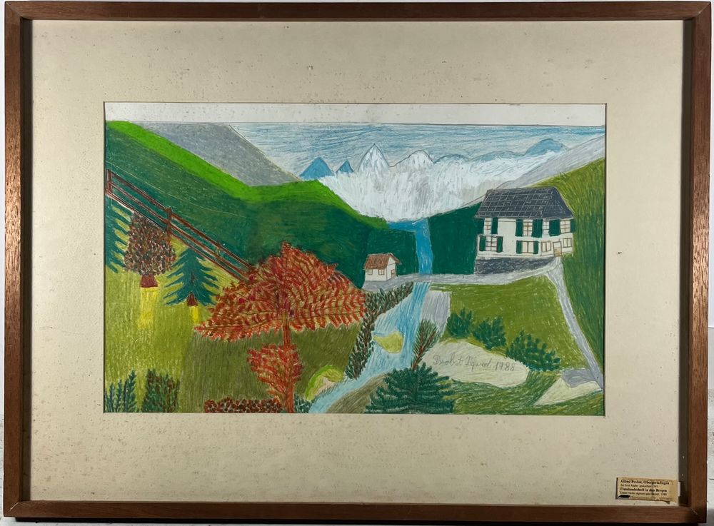 Alfred Probst (1919) Flusslandschafts Mischtechnik, Signiert (Gebraucht) in Root für CHF 19 ...