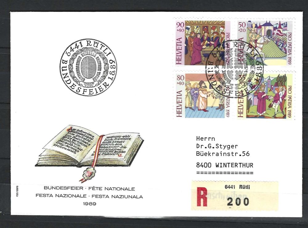 Einschreiben Pro Patria 1989 | Kaufen auf Ricardo