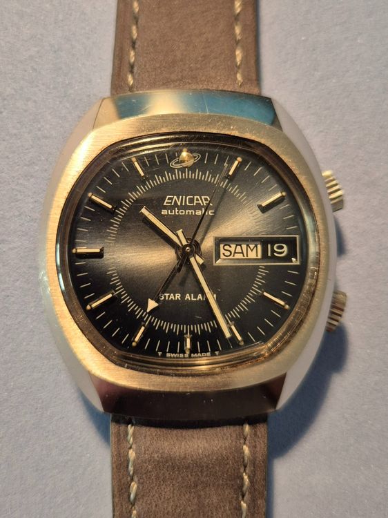Montre Enicar Star Alarm Automatic - Vintage (D'occasion) à Genève pour ...