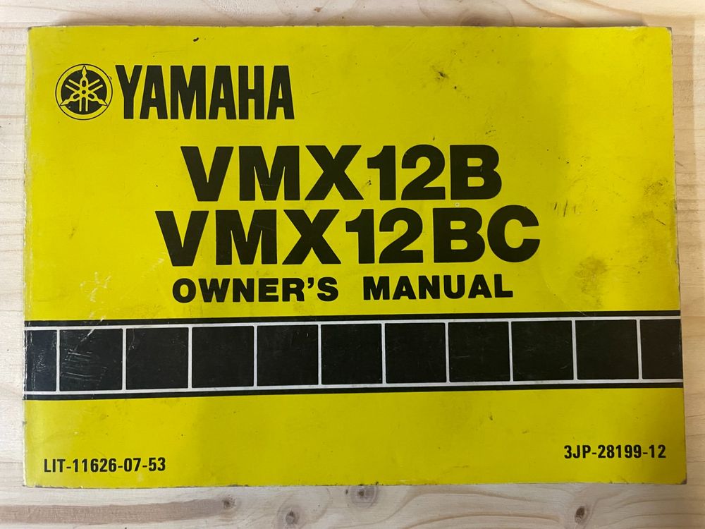 Yamaha VMX 12 B / VMX 12 BC Owner's manual | Kaufen auf Ricardo