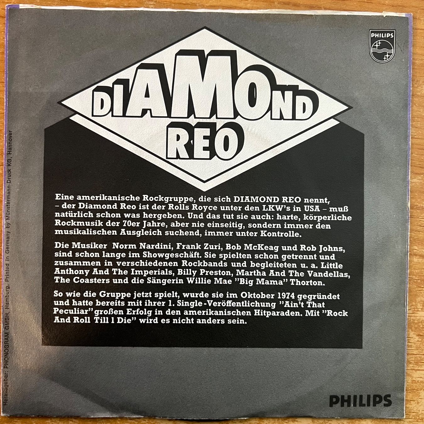 Diamond Reo - Rock and Roll Till I Die / 1. D-Press. 1975 (Gebraucht ...