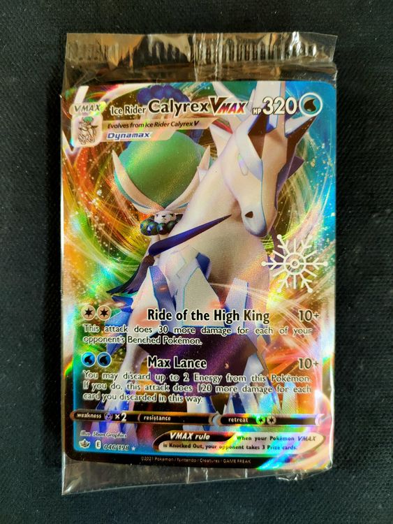 Pokemon Card Calyrex Vmax English En Promo Advent Calendar (Gebraucht ...