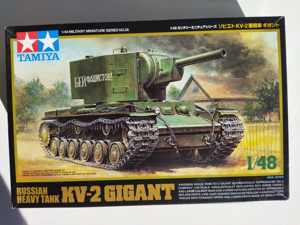 KV-2"Gigant" schwerer Panzer der roten Armée von Tamiya 1/48 (Neu und ...