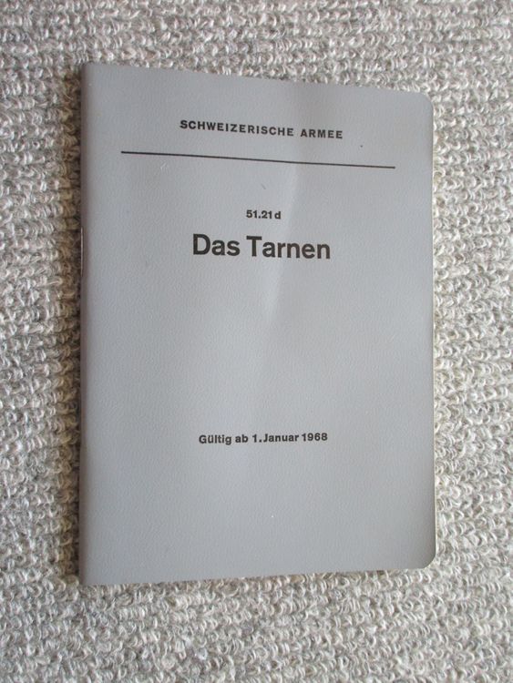 Reglement der Schweizer Armee "Das Tarnen 1968" (Gebraucht) in Schafisheim für CHF 5 – mit ...