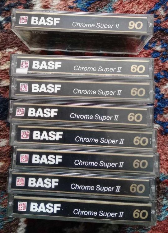 BASF / Chrome Super II - 8 x cassettes MC (7x C60 + 1x C90) (Gebraucht ...