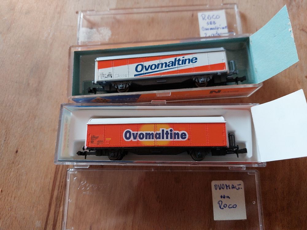 2 Schiebewandwagen "Ovomaltine" von Roco | Kaufen auf Ricardo