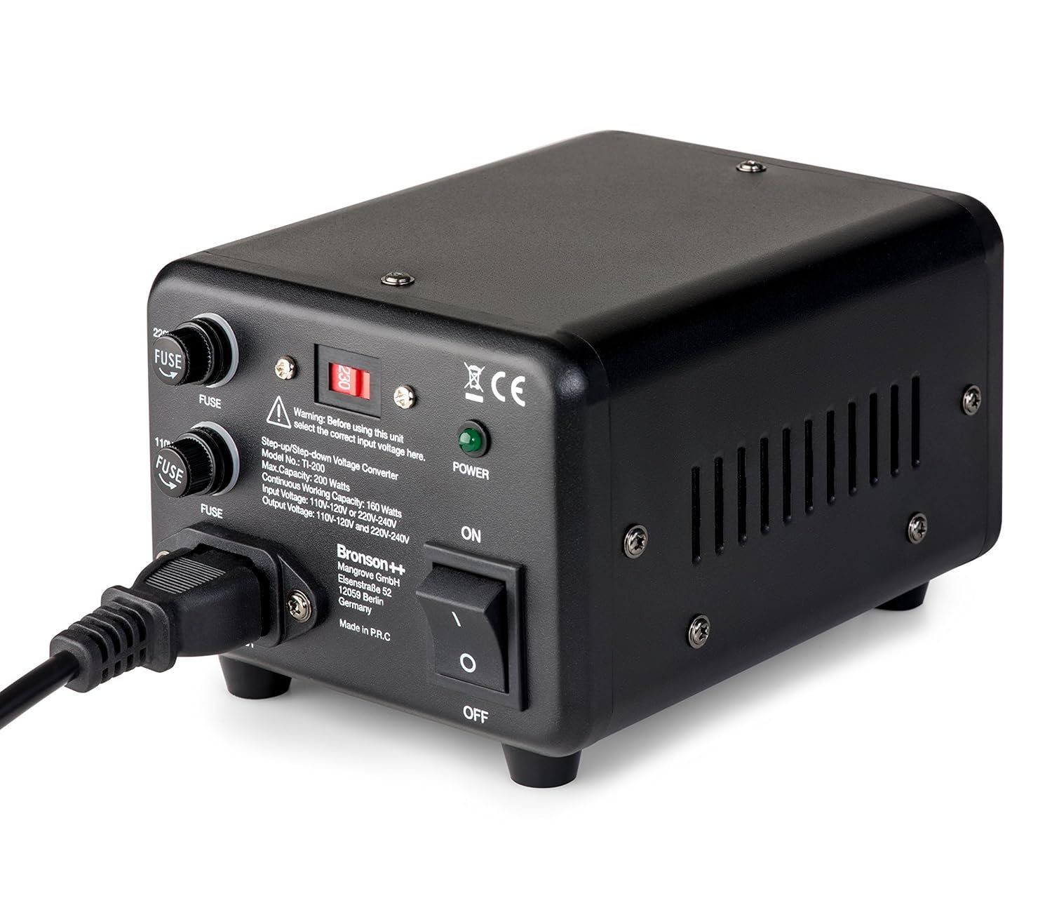 NEU OVP Bronson TI-200 Trasformatore 110-120V / 220-240V (Nuovo e nell ...