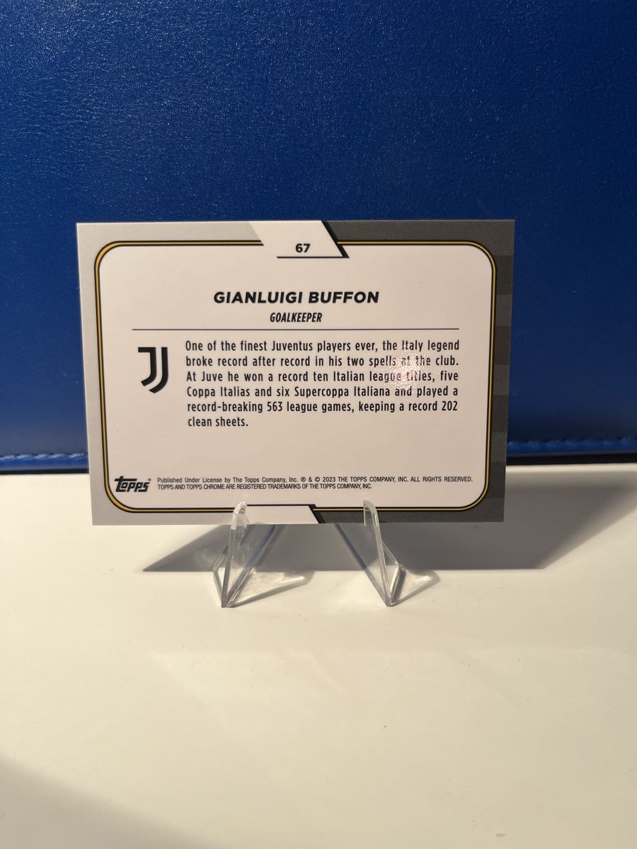 Topps Chrome Juventus Team Set Gianluigi Buffon Gold /50 (Neu (gemäss ...