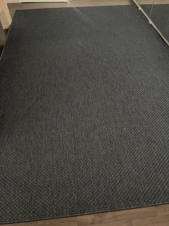 Ikea Teppich flach gewebt dunkelgrau 200x300cm (Gebraucht) in Reinach ...