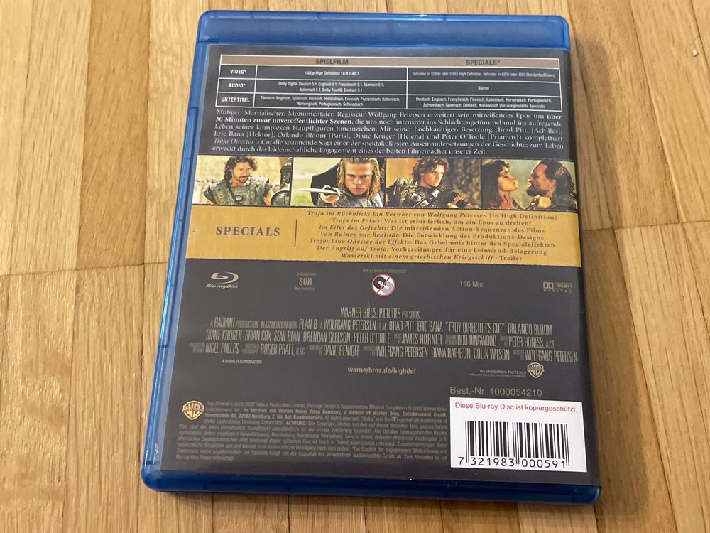 TROJA (Director's Cut) blu-ray disc DVD (Gebraucht) in Dietikon für CHF 2.2 – mit Lieferung auf ...