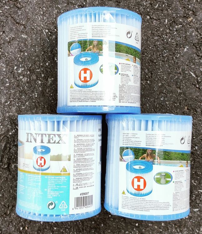 Intex Filter Typ H #29007, 3-er Set - NEU (Neu und originalverpackt) in ...