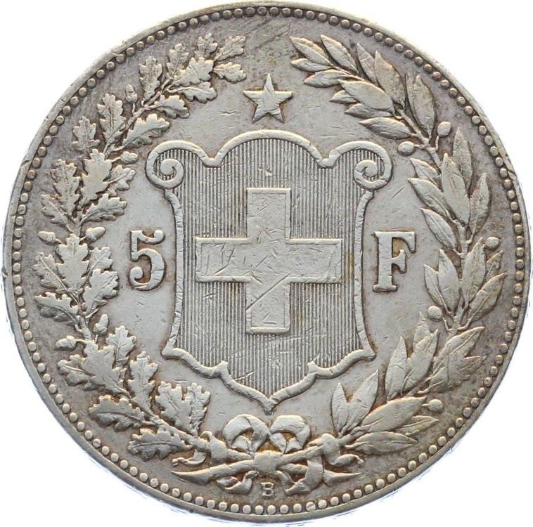 5 Franken 1890 B -------------- Helvetica | Kaufen auf Ricardo