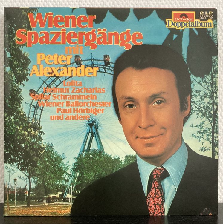 Peter Alexander- Wiener Spaziergänge mit Peter Alexander 2LP (Neu ...