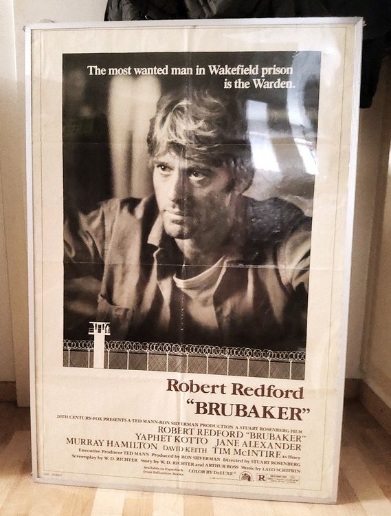 Original-Film-Poster BRUBAKER mit Robert Redford, von 1980 (Neu (gemäss ...