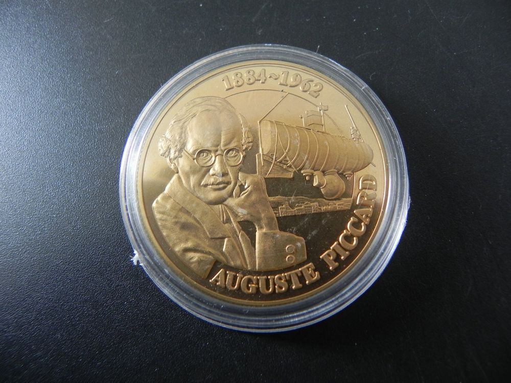 Medaille Helvetia - Auguste Piccard 1884 - 1962 | Kaufen auf Ricardo